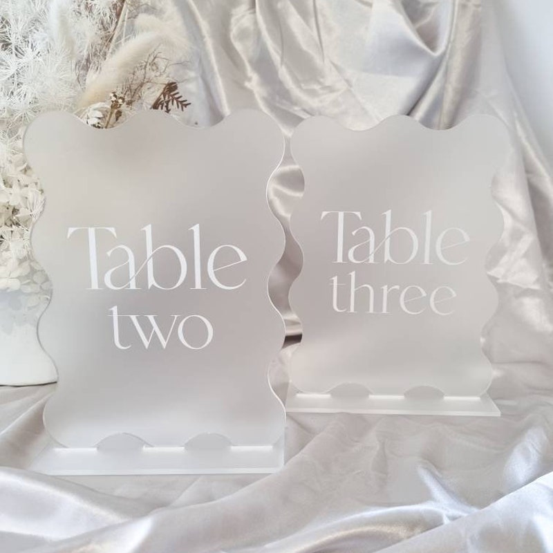 Tall Acrylic Table Numbers - Etsy