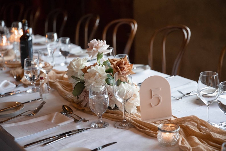 Wedding Table Number Serif Neutral Table Sign Table Sign - Etsy