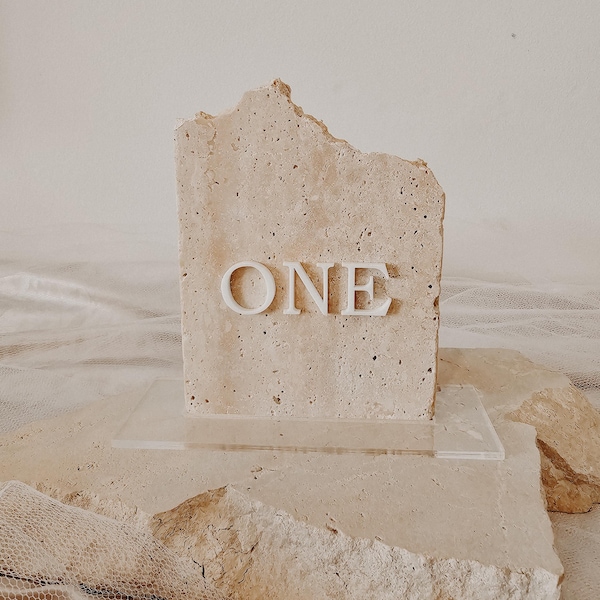 Stone Table Numbers - Etsy