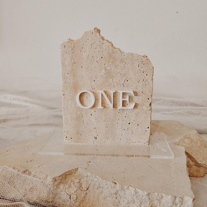 Stone Table Numbers - Etsy