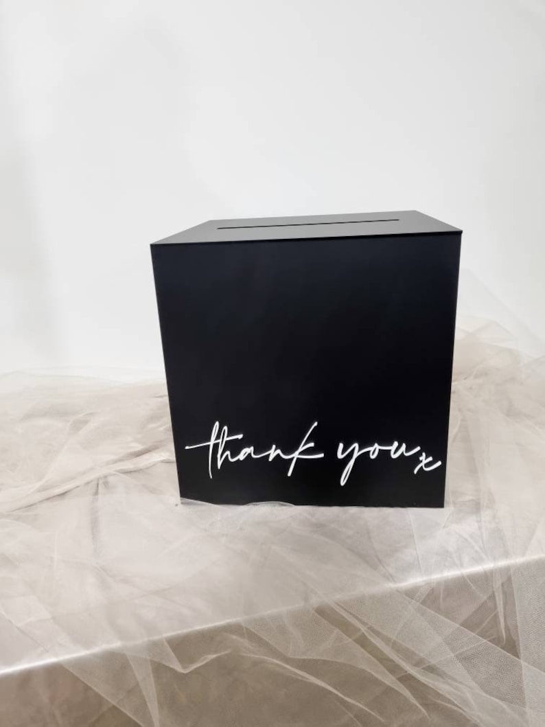 Acrylic Wishing Well Box Custom Cards and Wishes Box Wedding - Etsy