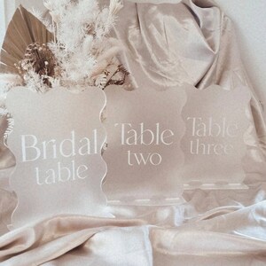 Wedding Table Number, Neutral Table Sign, Table Sign Wedding, Modern ...