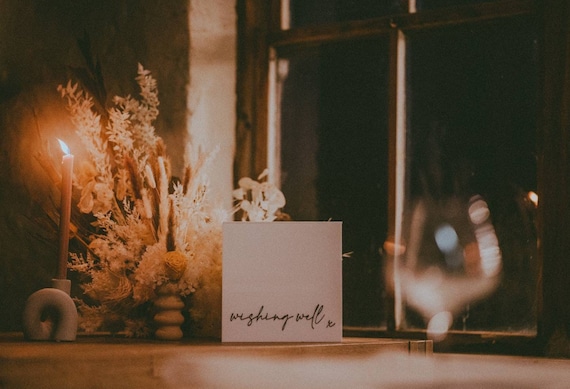 Acrylic Wishing Well Box Custom Cards and Wishes Box Wedding - Etsy