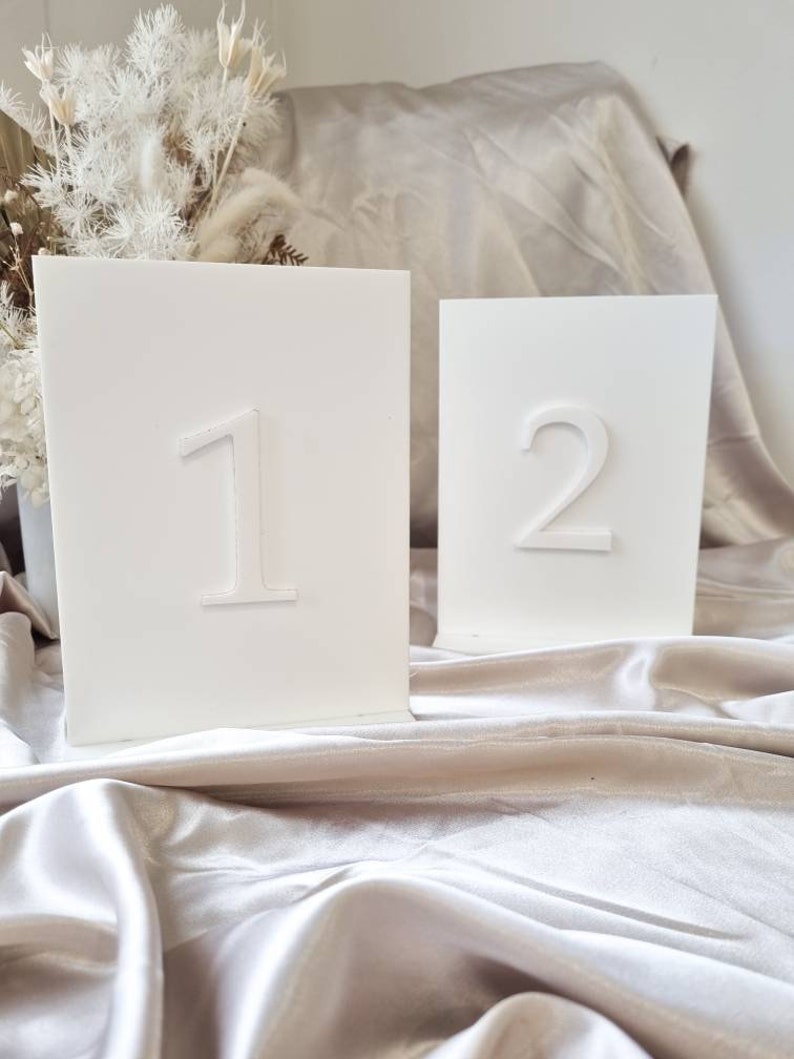Wedding Table Number Neutral Table Sign Table Sign Wedding | Etsy
