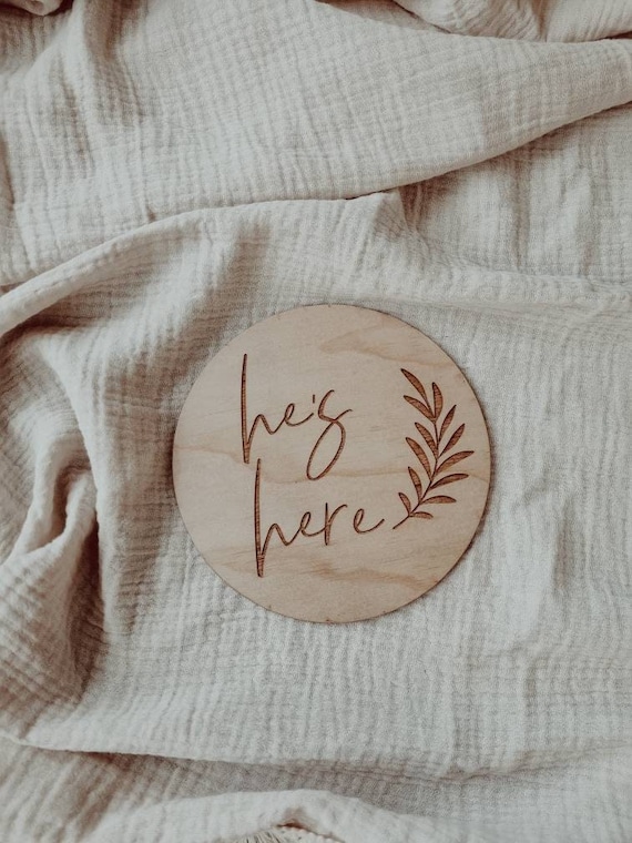 Double Sided He's Here She's Here He's Here Sign - Etsy