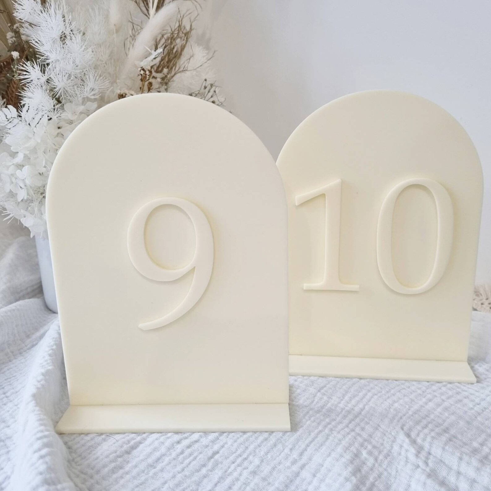 Wedding Table Number Serif Neutral Table Sign Table Sign - Etsy