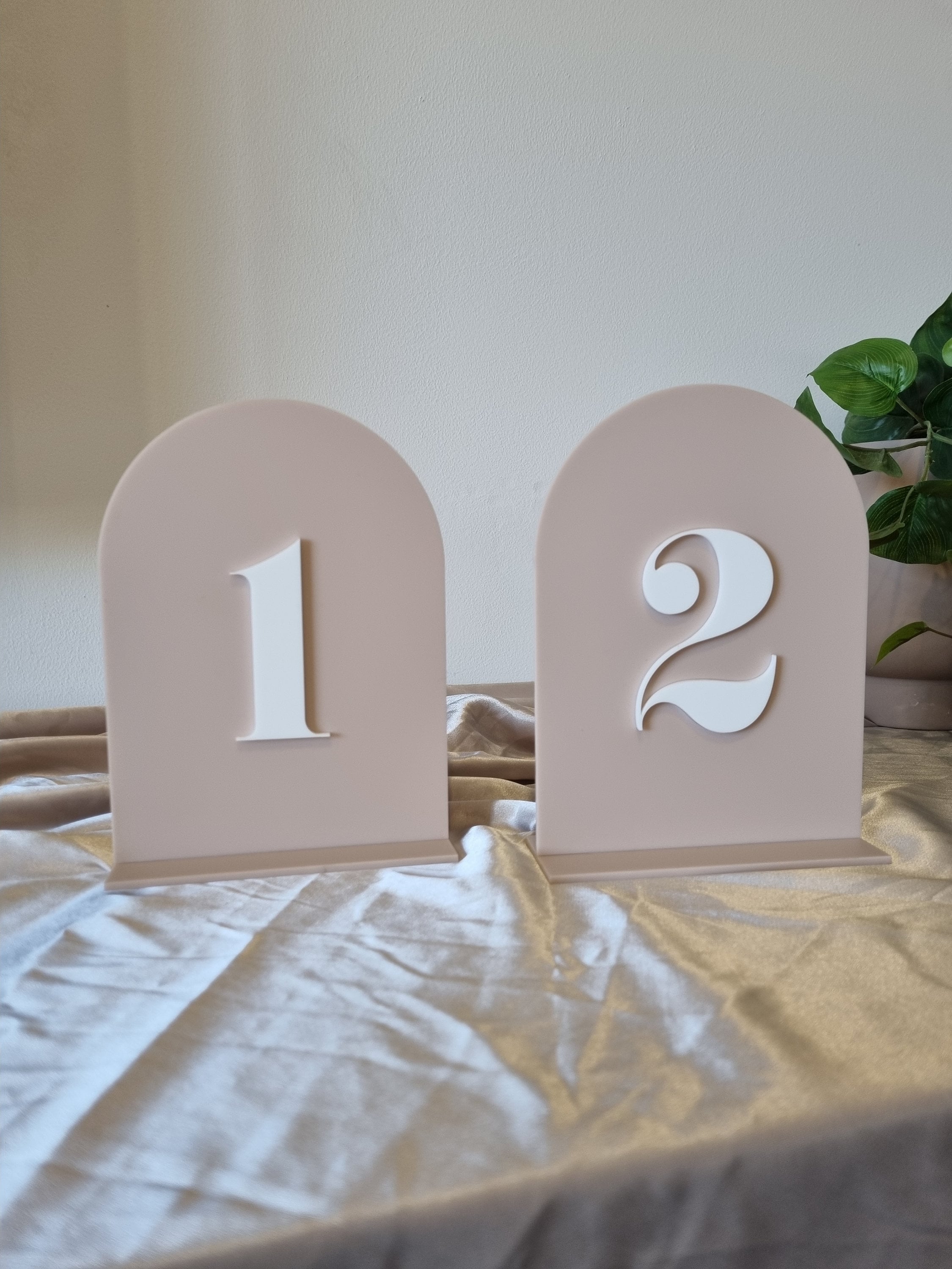 Wedding Table Number Neutral Table Sign Table Sign Wedding - Etsy