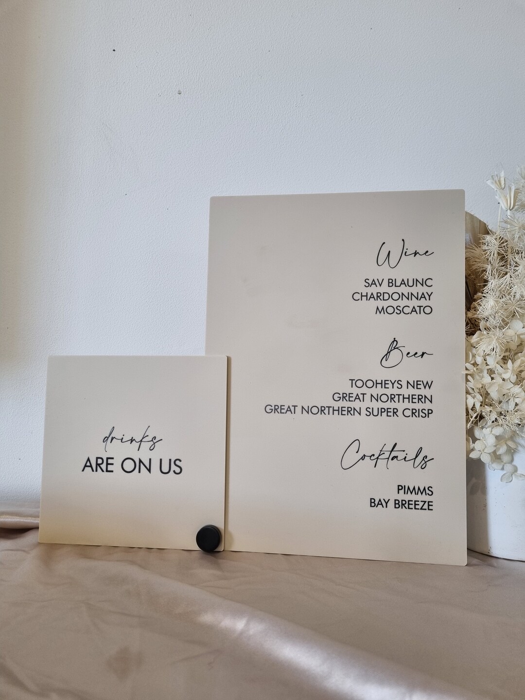 Acrylic Double Bar Menu, Drunk in Love Bar Sign, Bar Sign, Event Sign ...