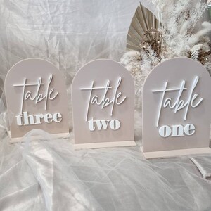 Wedding Table Number, Neutral Table Sign, Table Sign Wedding, Modern ...