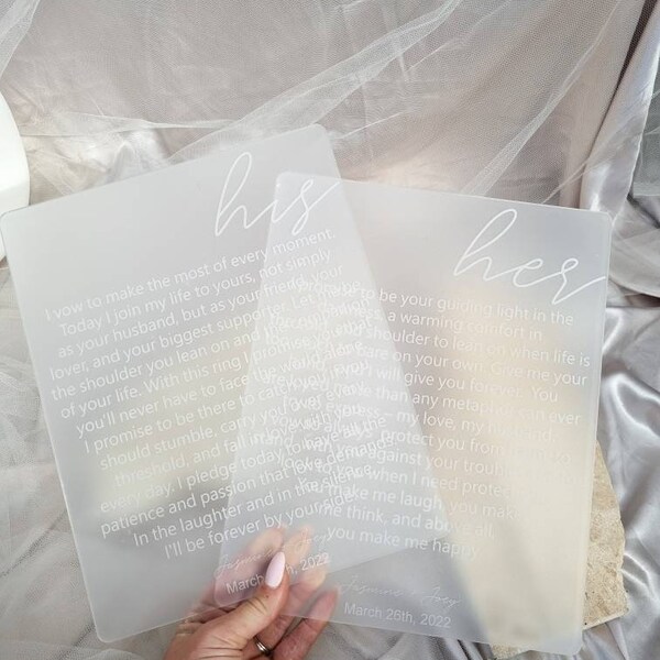 Wedding Vows Framed - Etsy