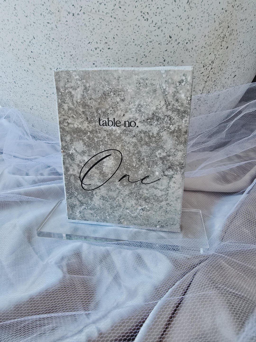 Wedding Table Number Stone Cursive and Serif Oyster, Neutral Table Sign ...