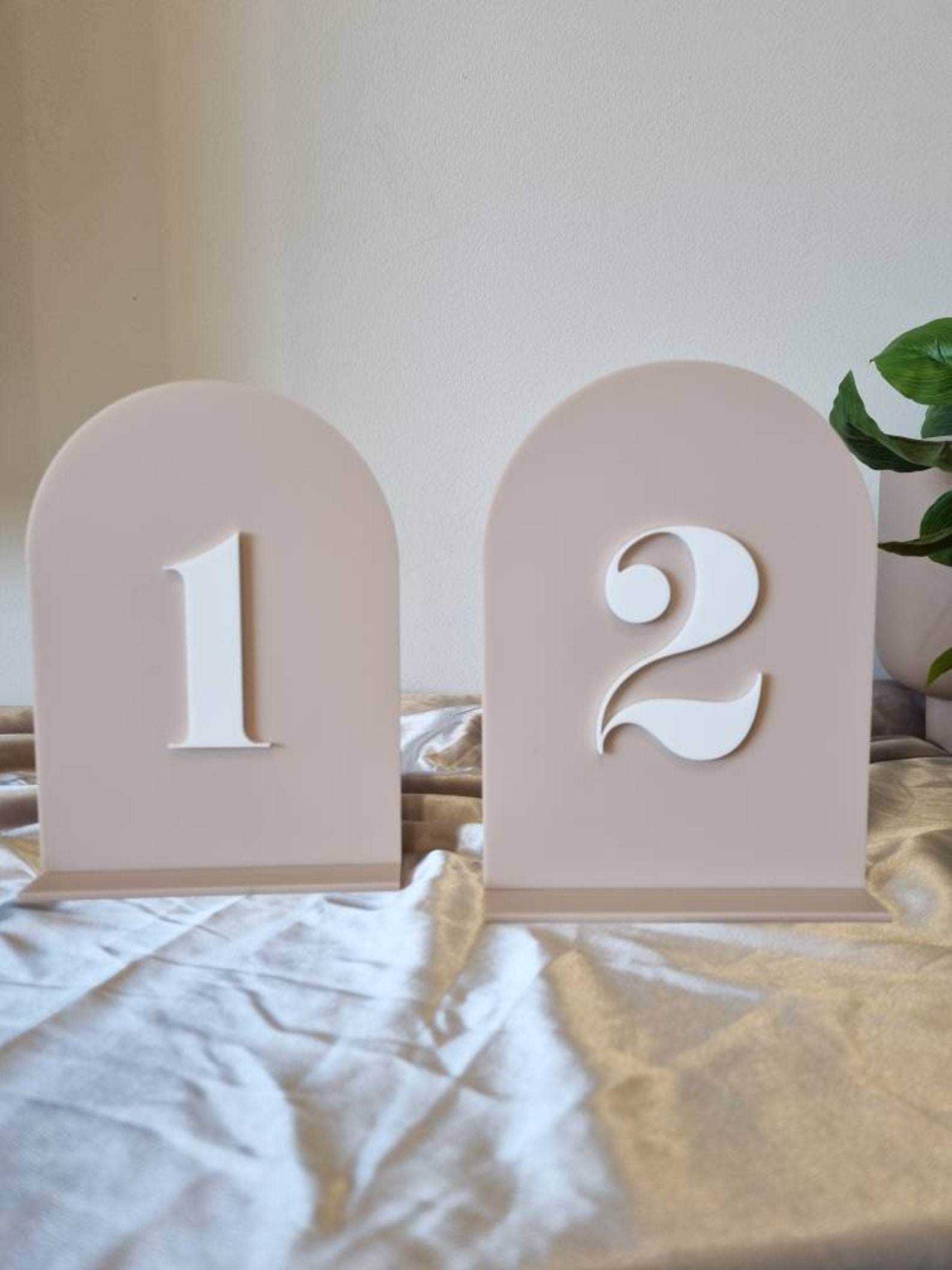 Wedding Table Number, Neutral Table Sign, Table Sign Wedding, Modern ...