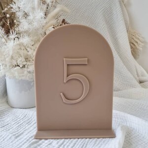 Wedding Table Number Serif Neutral Table Sign Table Sign - Etsy