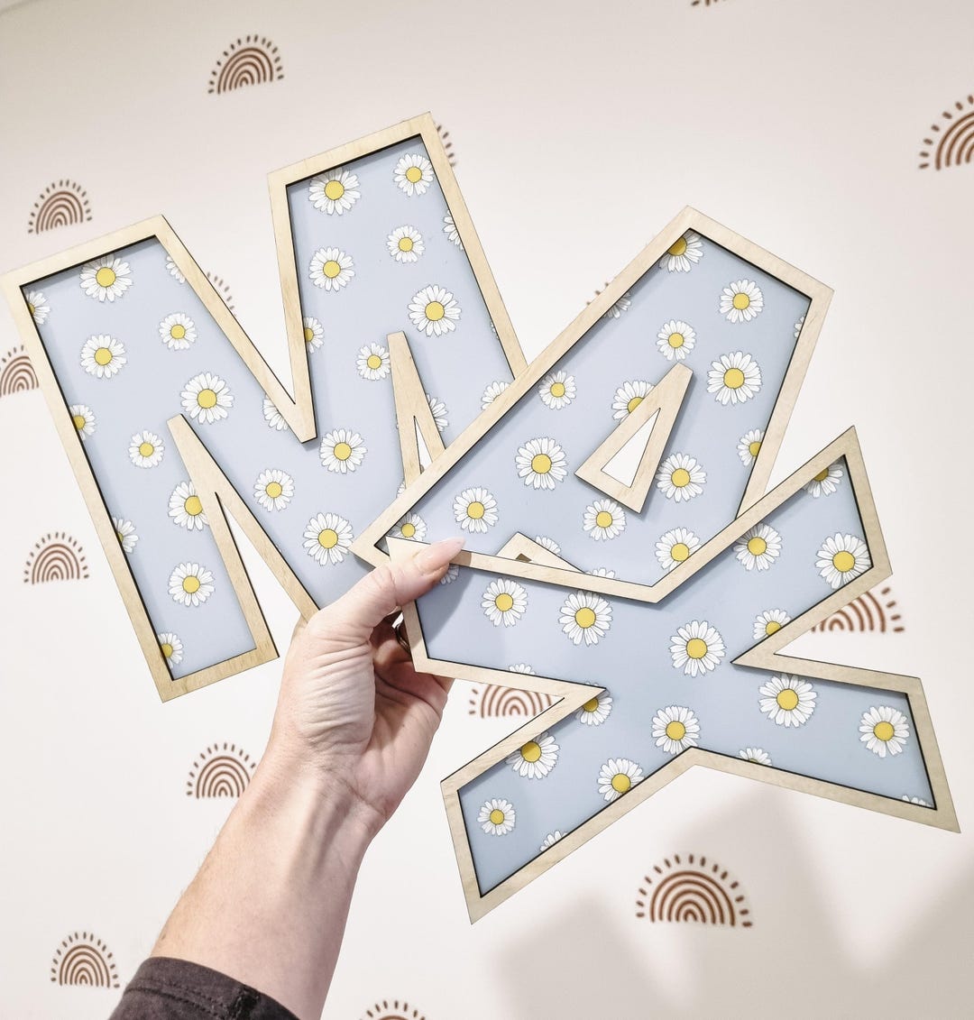 Personalised Wall Letters, Custom Wall Letters for Childrens Room ...