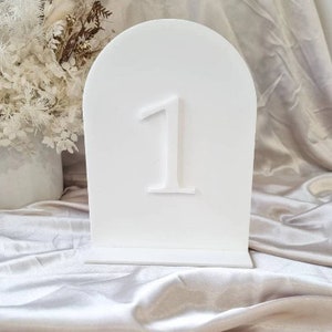 Wedding Table Number Serif Neutral Table Sign Table Sign - Etsy