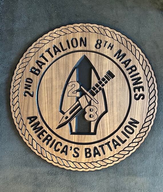 USMC 2nd Battalion 8th Marines unit emblem | Etsy
