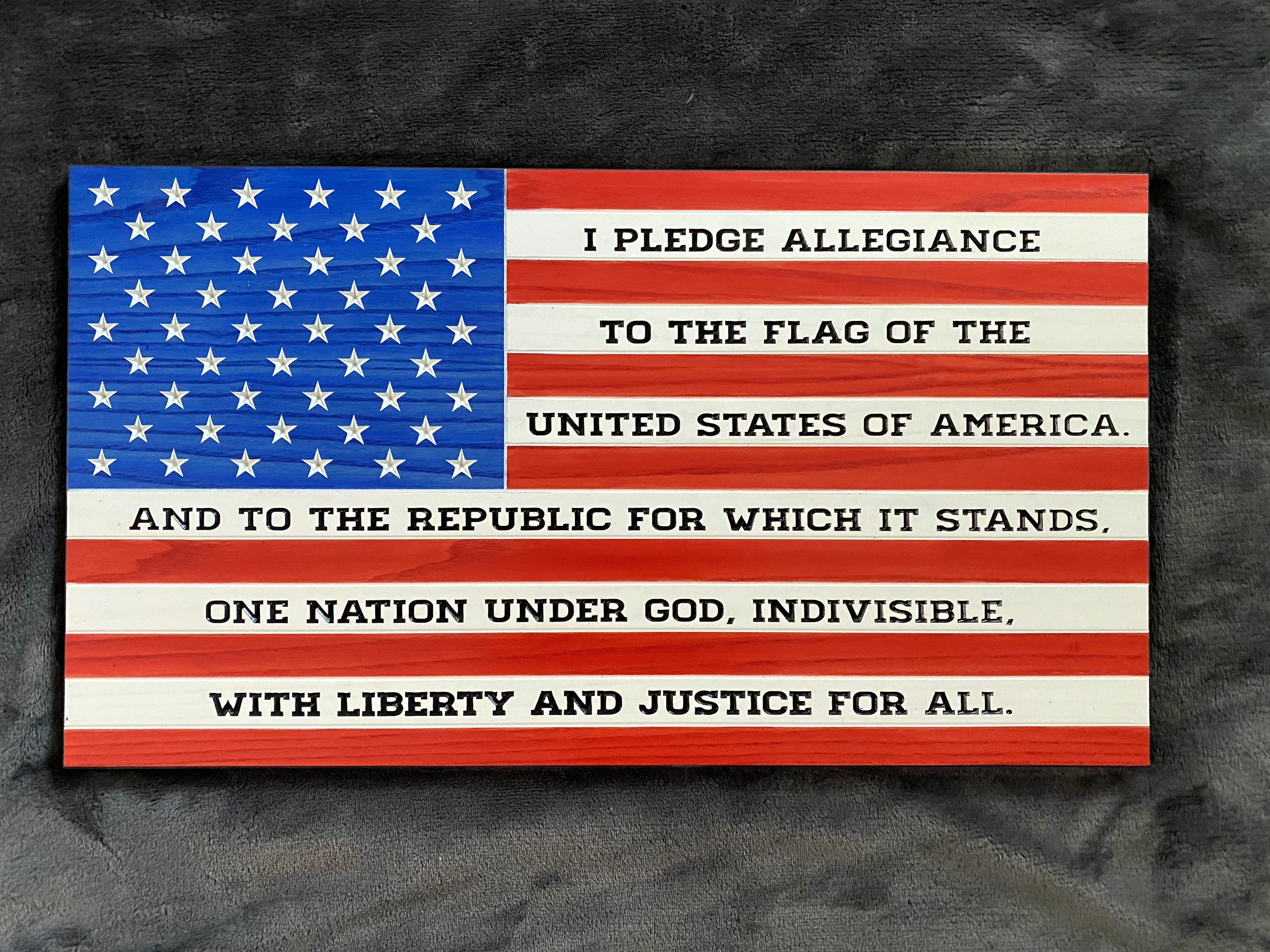 Pledge of Allegiance Flag | Etsy