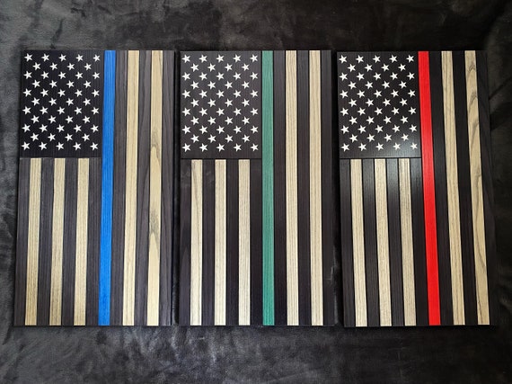 Vertical Thin Line Flag | Etsy