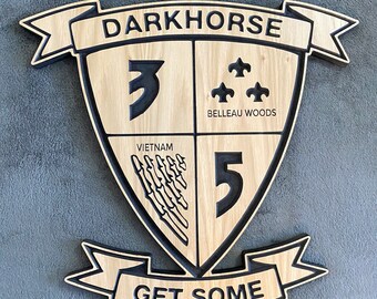 USMC 3rd Battalion 6th Marines Unit Emblem | Etsy