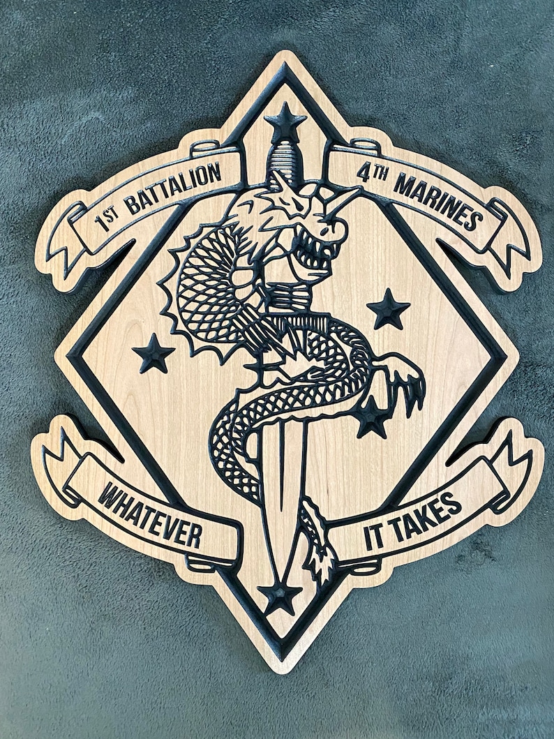 USMC - 1st Battalion 4th Marines - Etsy