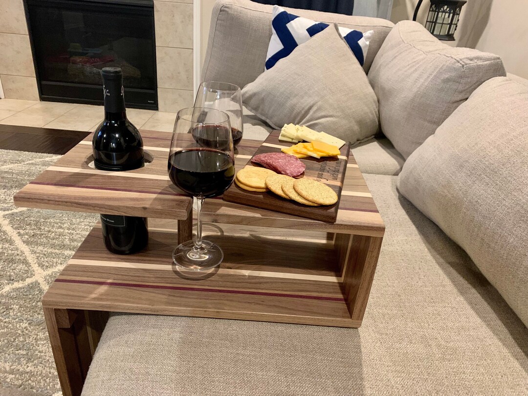 Wine Hopper - Sofa Wine Caddy Table - Etsy
