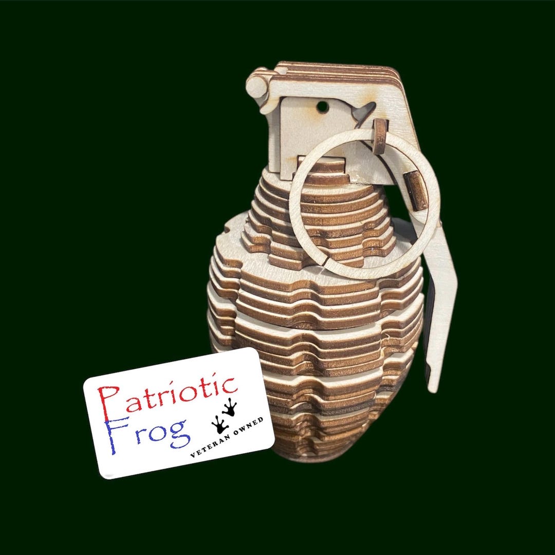 Mini Wooden Grenade - Etsy