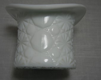 Milk Glass Top Hat | Etsy