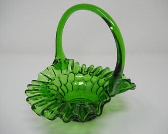 Beautiful Fenton /QVC 6832/SA Iridized Spruce Green Hobnail Miniature ...