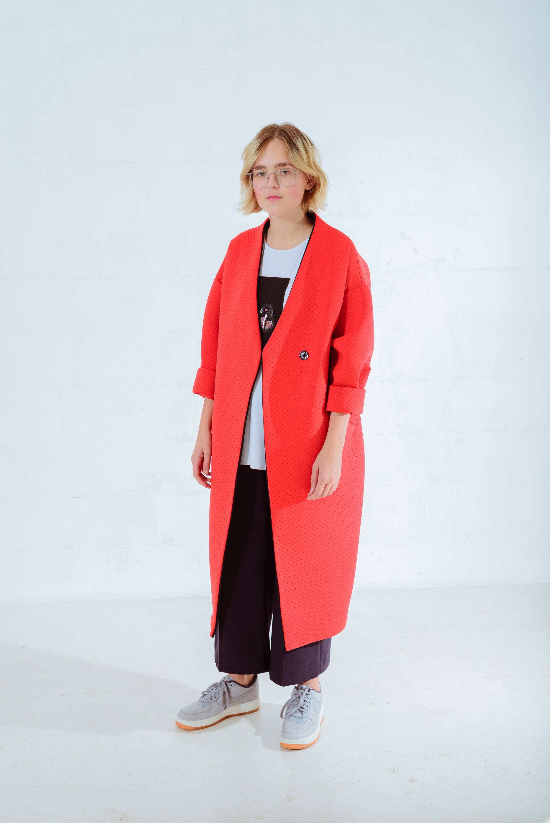 Womens Red Cocoon Coat/ Red Autumn Coat - Etsy