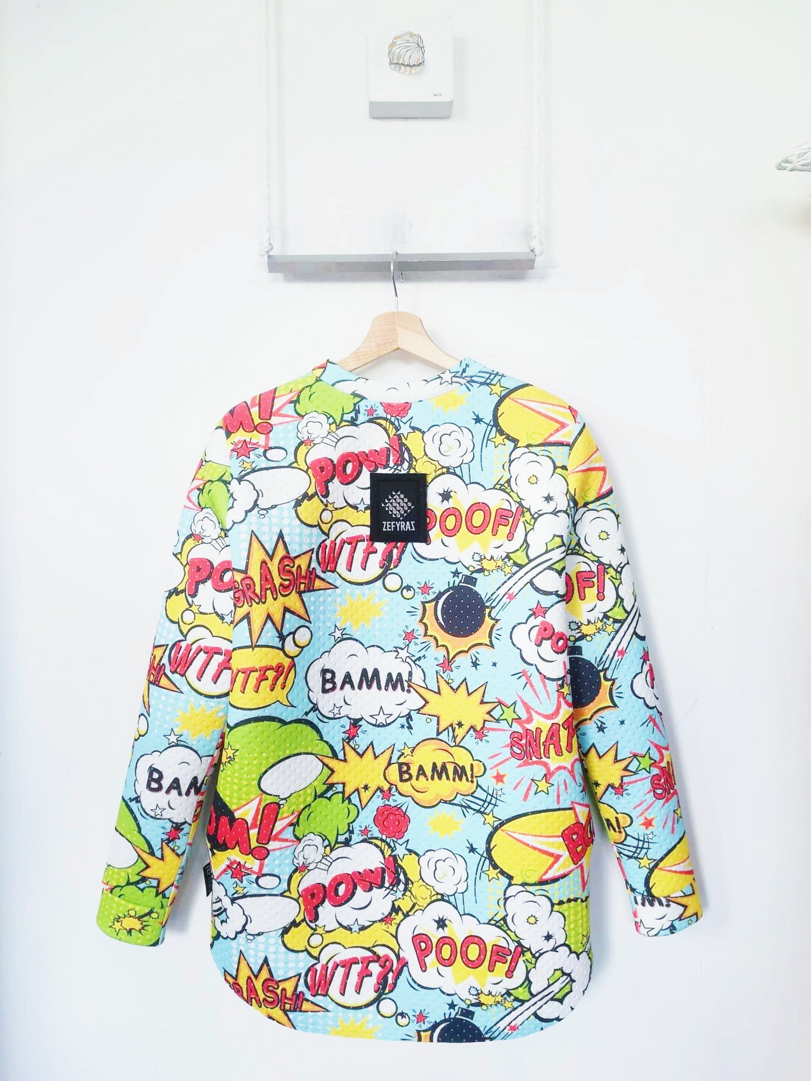 Ladies Cartoon Print Bomber Jacket With a Zipper/ Zipper - Etsy
