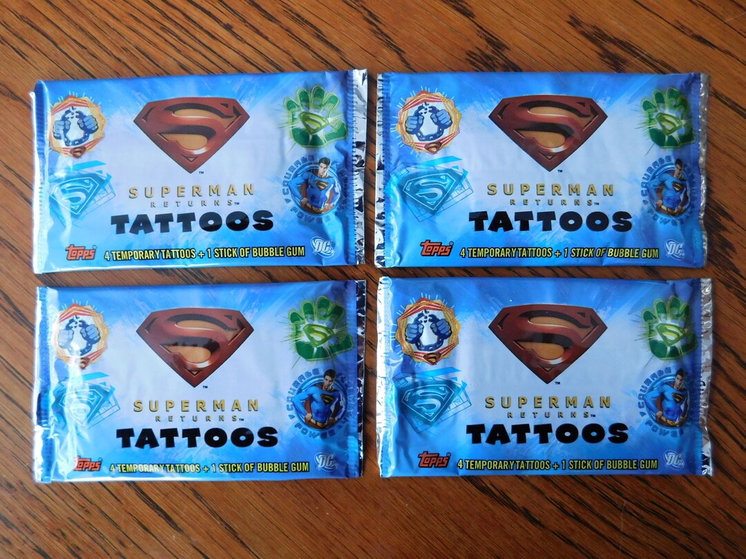 SUPERMAN Collector Cards, Four Vintage 2006 TOPPS Superman Returns ...