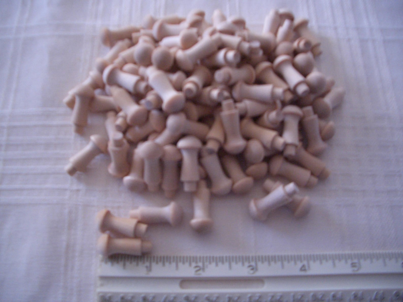 25 Micro Mini SHAKER PEGS, Each 1-1/8" Long, Unfinished Wood, for Toy ...