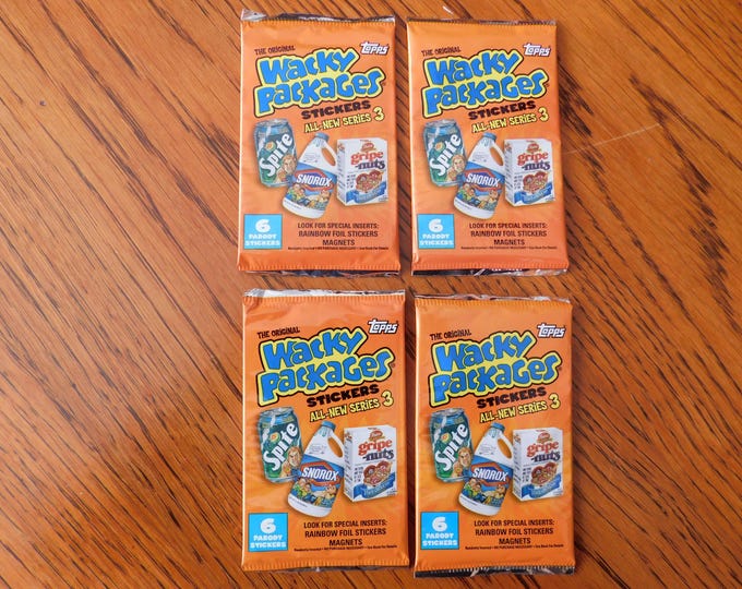 1967/68 Wacky Packages Die-cut Card, Quacker Oats No. 44, Vintage ...