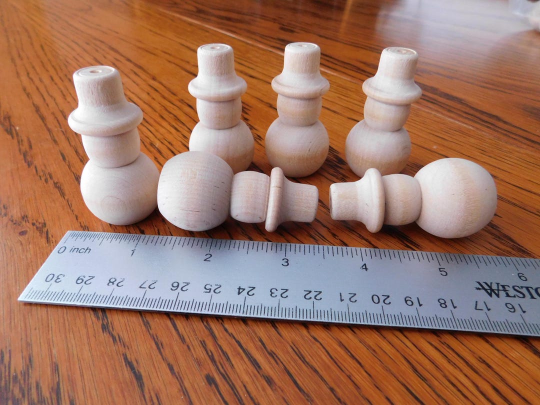10 Unfinished Miniature Wood Snowmen, 2-1/8" Craft Figures - Etsy