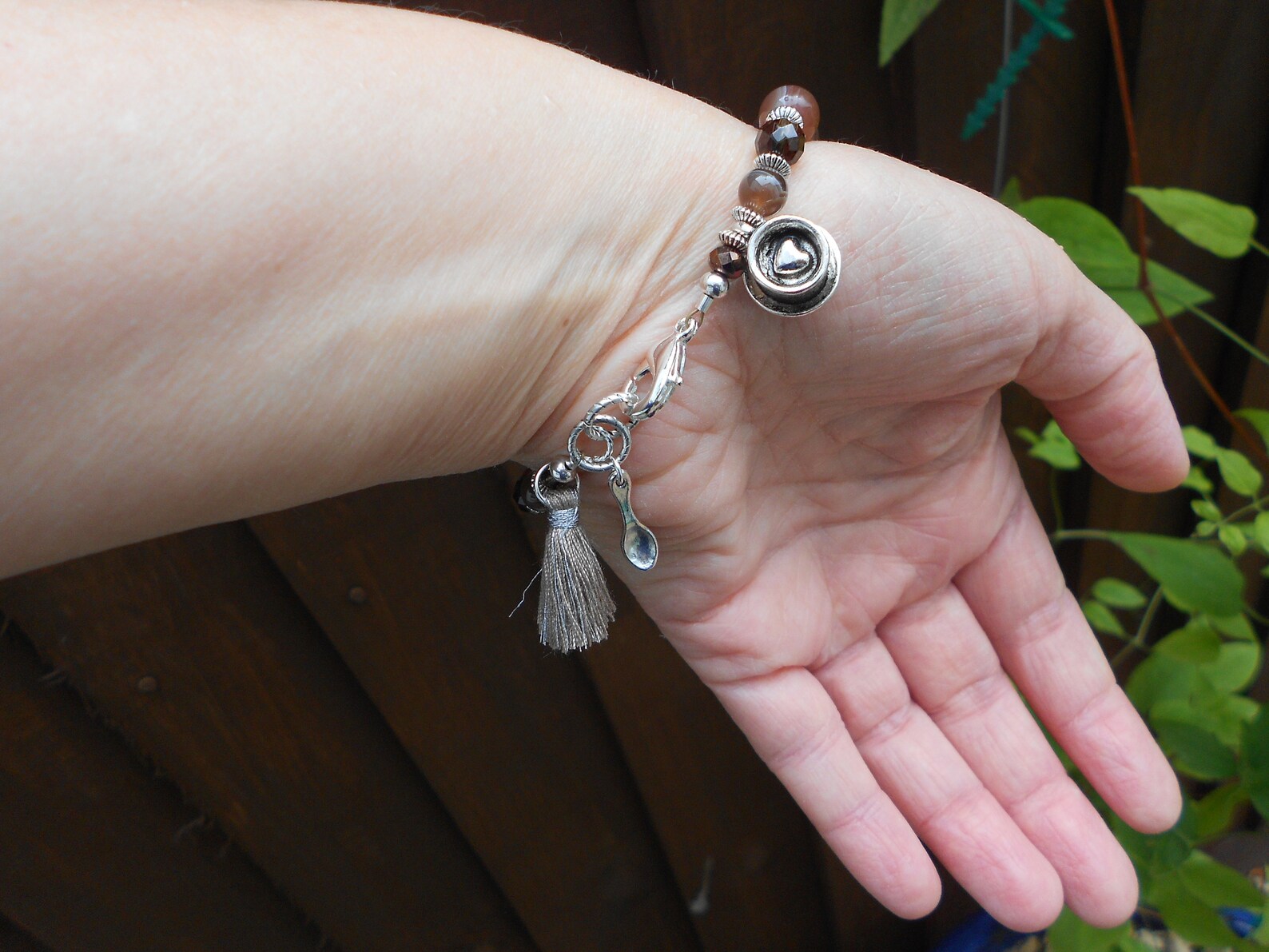 Coffee Lover Braceletbarista Braceletagate Braceletcharm - Etsy UK