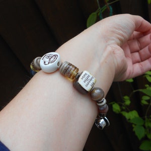 Coffee Lover Bracelet,barista Bracelet,agate Bracelet,charm Bracelet ...