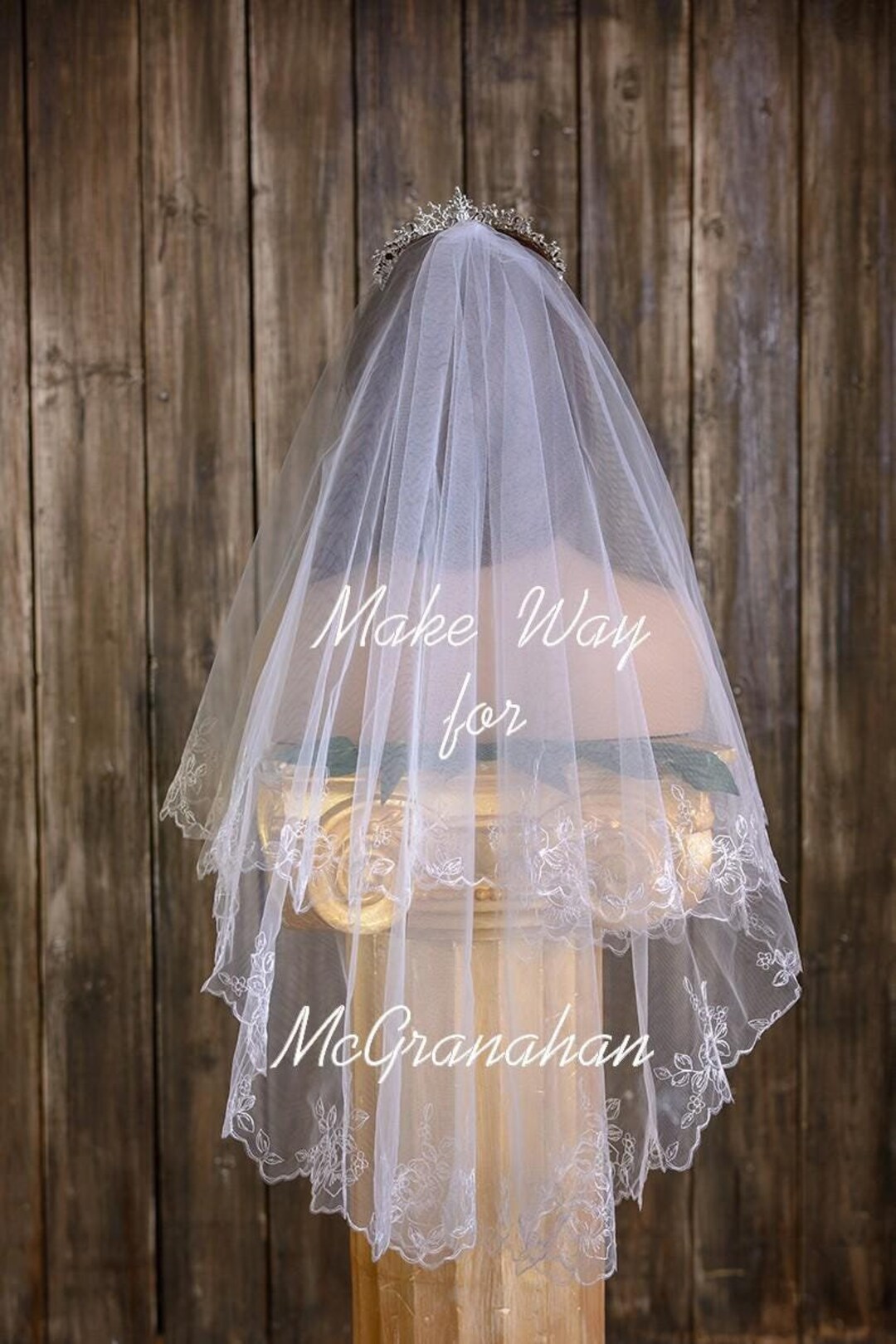 Personalized Veil With Embroidery, Personalised Hen Party Veil, Bridal ...