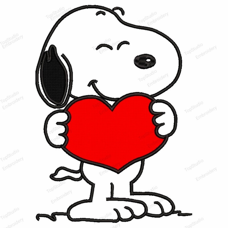 Snoopy con corazón - Etsy México