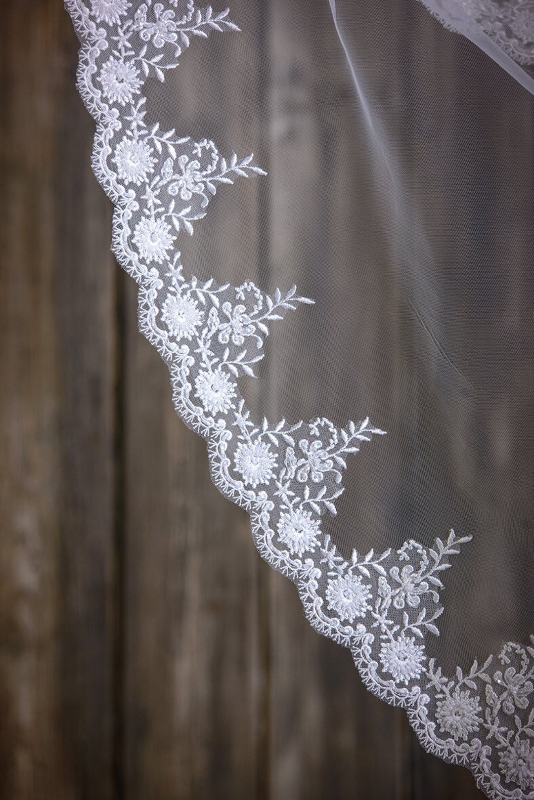 Luxurious Veil, Bridal Veil, Lace Wedding Veil, Wedding Veil, Ivory ...