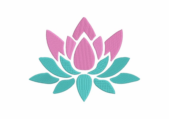 Lotus Embroidery Design 6 Formats. Yoga Design. - Etsy Australia