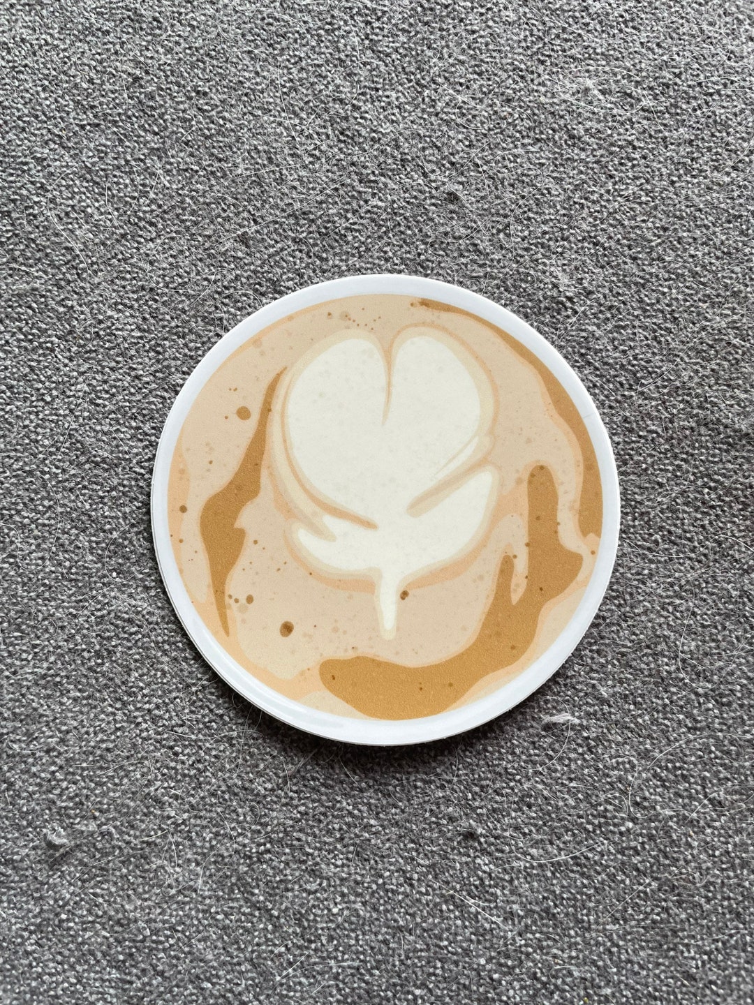 Coffee Latte Sticker 3x3 Circle Stickers for Computer Laptop - Etsy