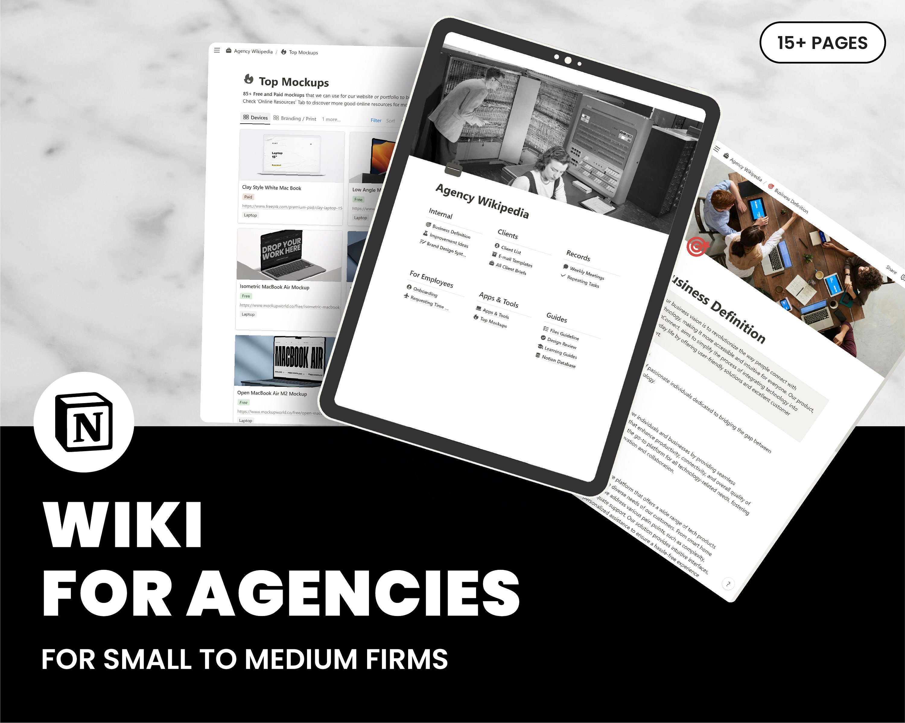 Ultimate Business Wiki Notion Dashboard | Notion Template for ...