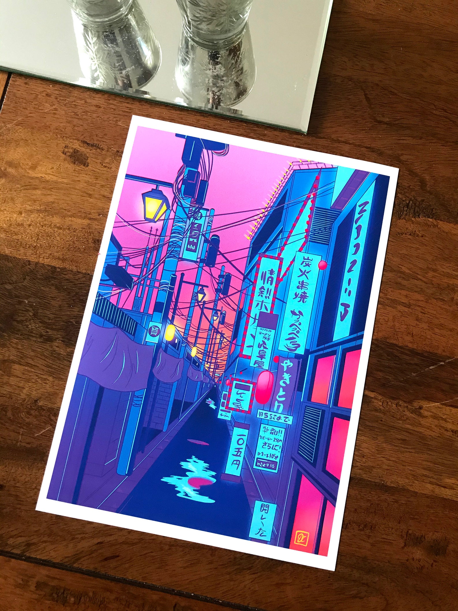 Shibuya Street Illustrative Print. Tokyojapandigitala4a3 - Etsy UK