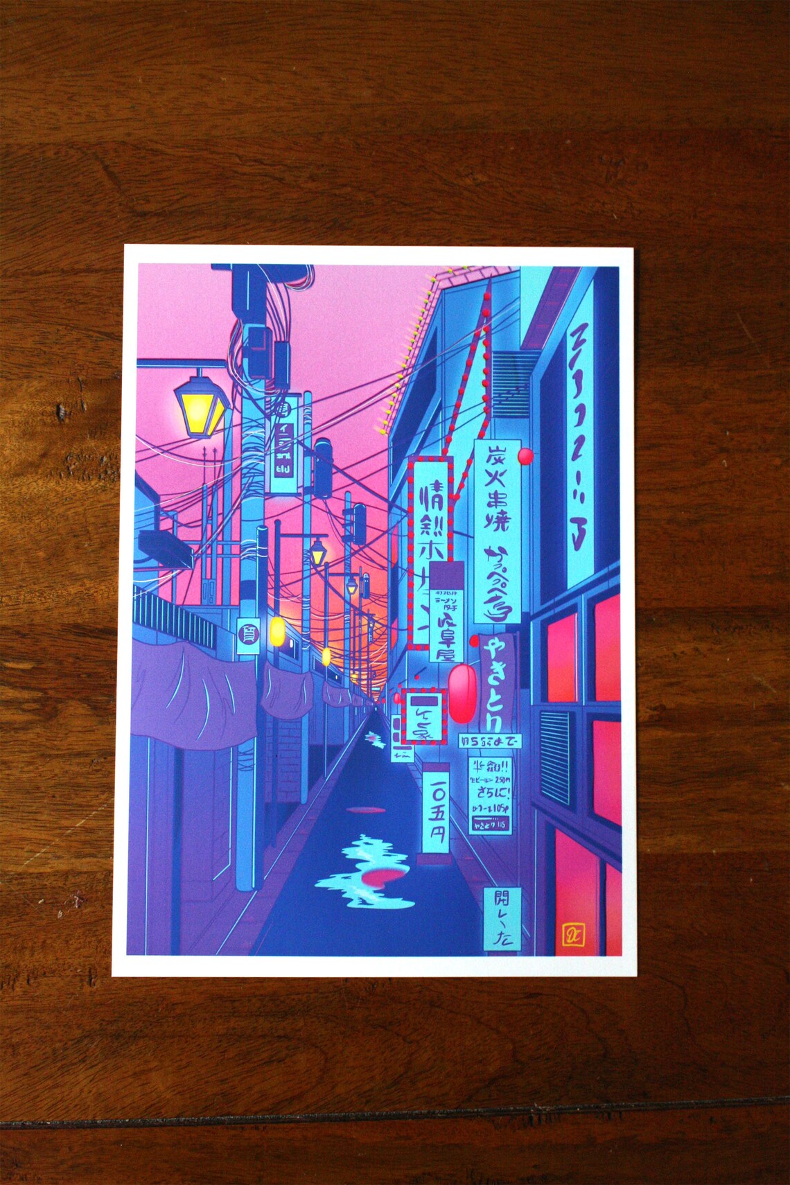 Tokyo/japan A4 Print Set of 2. Shinjukushibuyastreetneon | Etsy