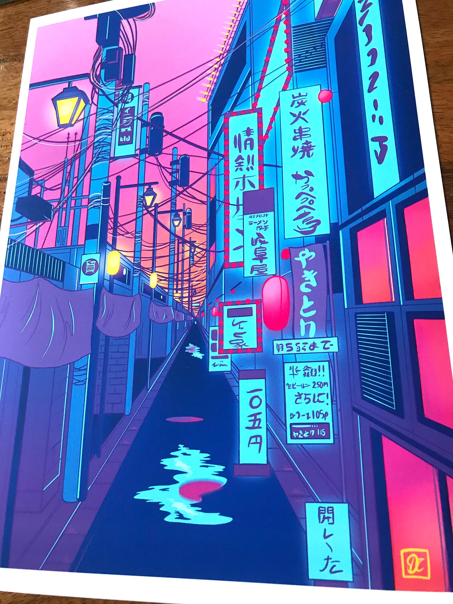 Shibuya Street Illustrative Print. Tokyojapandigitala4a3 - Etsy UK