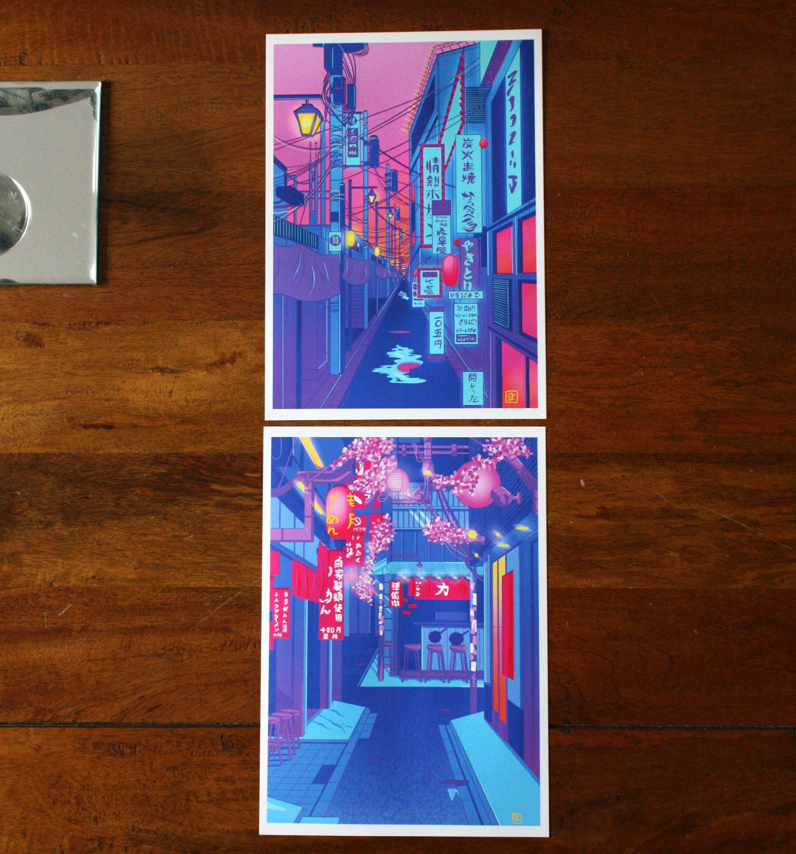 Tokyo/japan A4 Print Set of 2. Shinjukushibuyastreetneon | Etsy