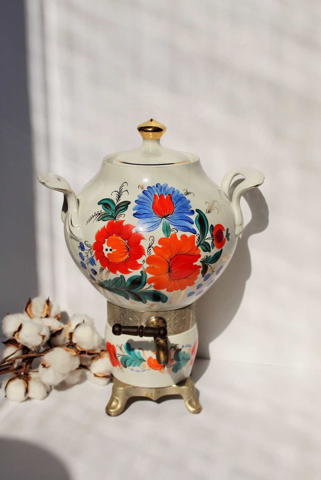 Samovar Electric Samovar Ceramic Gift for Grandmother Gift for ...