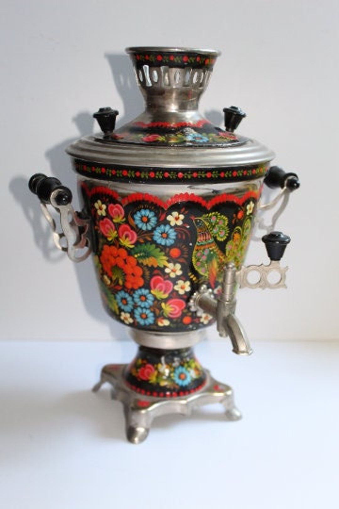 Samovar Electric Vintage Kettle Painted Gift for Housewife, Rural Decor ...