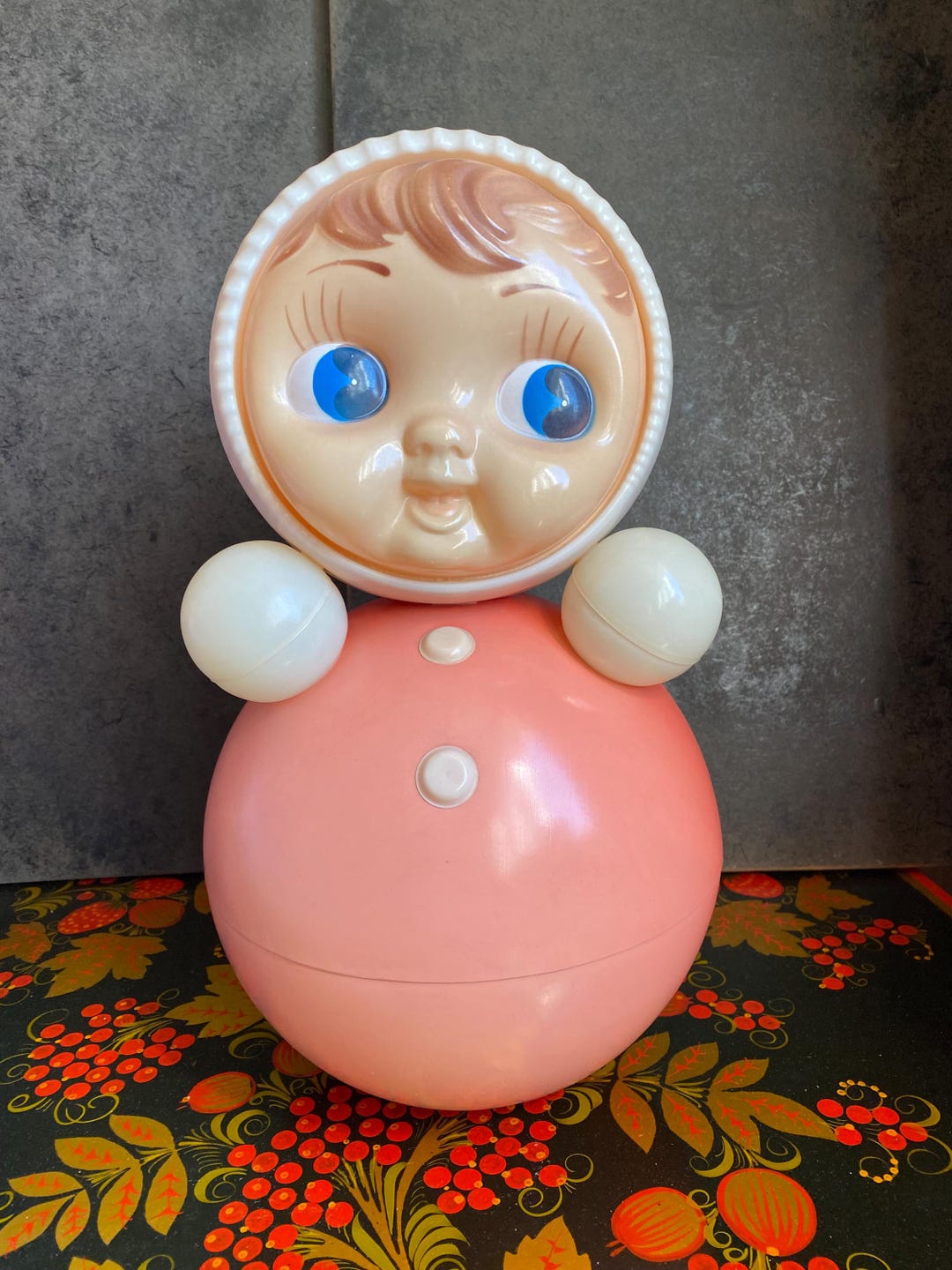 Toys Games Dolls Action Figures Dolls Roly-poly Vintage Doll Tilting ...