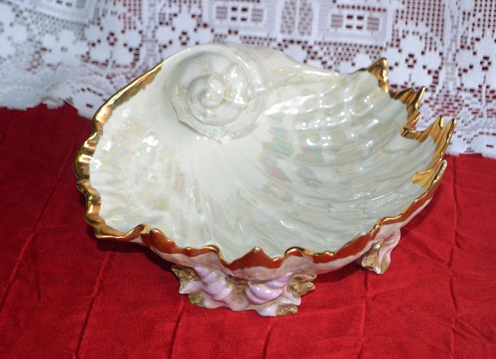 Shell Porcelain Home Decor Art Collectibles Wedding Candy Dish Soviet ...